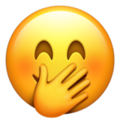 Face with Hand Over Mouth Emoji 🤭