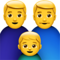 Family: Man, Man, Boy Emoji 👨‍👨‍👦