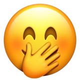 Face with Hand Over Mouth Emoji 🤭