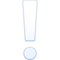 White Exclamation Mark Emoji