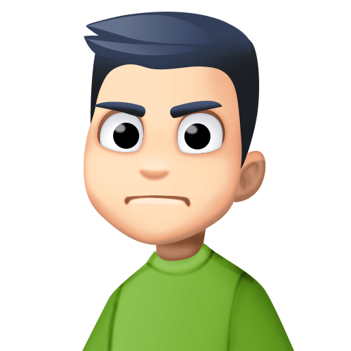 Man Frowning: Light Skin Tone Emoji 🙍🏻‍♂️