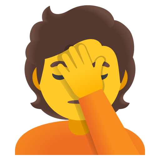 Person Facepalming Emoji 🤦