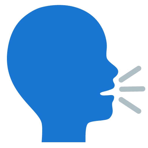 Cabeza Parlante emoji 🗣️