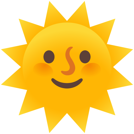 Sun with Face Emoji 🌞