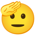 Saluting Face Emoji 🫡