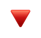 🔻 Red Triangle Pointed Down Emoji