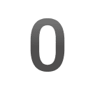 Digit Zero emoji 0️