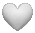 🤍 White Heart Emoji