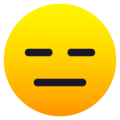 Expressionless Face Emoji 😑