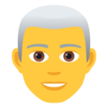 Man: White Hair Emoji 👨‍🦳