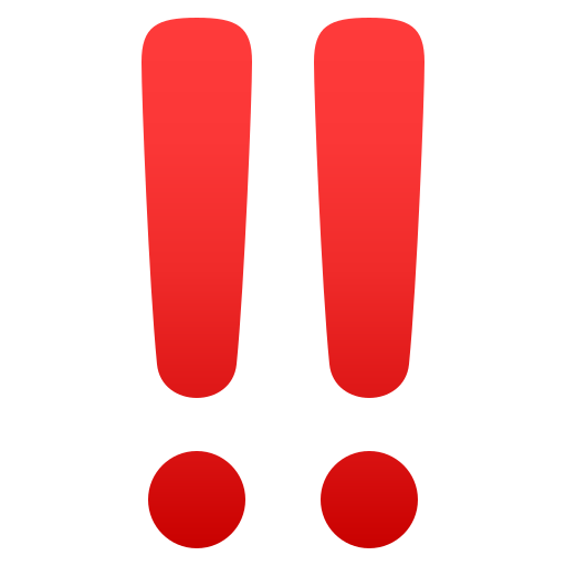 Çift ünlem emoji ‼️