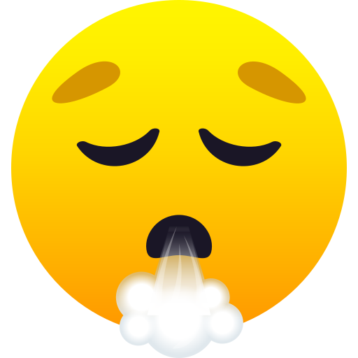 Face Exhaling Emoji 😮‍💨