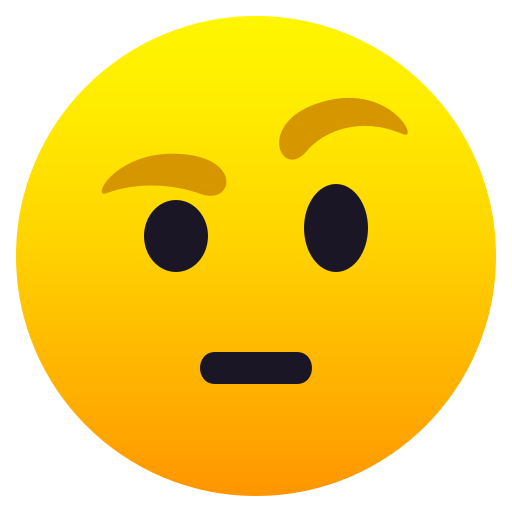 Face with Raised Eyebrow Emoji 🤨