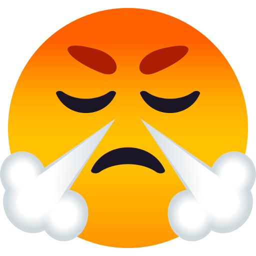Face with Steam From Nose Emoji 😤