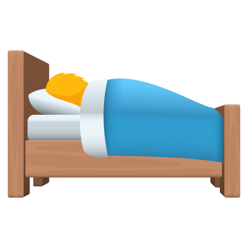 🛌 Человек в кровати эмодзи