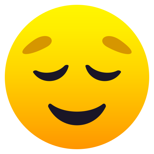 Relieved Face Emoji 😌