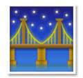 Bridge at Night Emoji 🌉