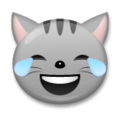 Cat with Tears of Joy Emoji 😹