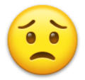 Worried Face Emoji 😟