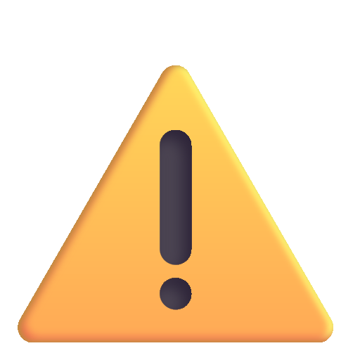 주의 이모티콘 ⚠️