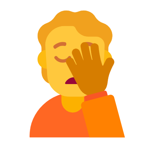 Person Facepalming Emoji 🤦