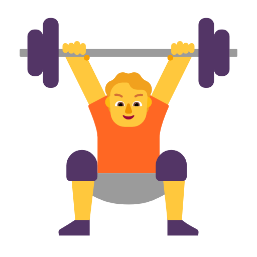 Person Lifting Weights Emoji 🏋️