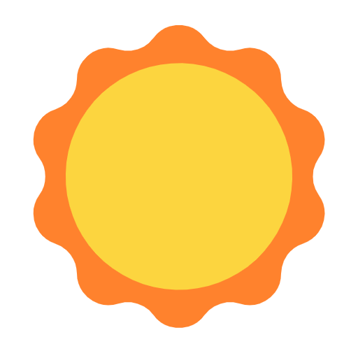 Солнце эмодзи ☀️