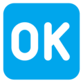 Botão Ok emoji 🆗