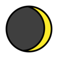 Waxing Crescent Moon Emoji 🌒