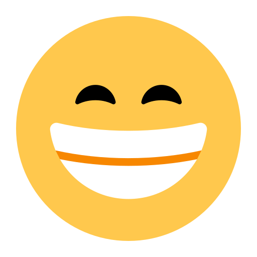 Beaming Face with Smiling Eyes Emoji 😁