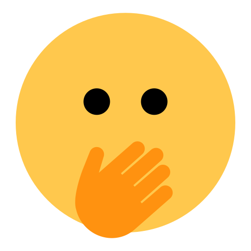 Face with Hand Over Mouth Emoji 🤭