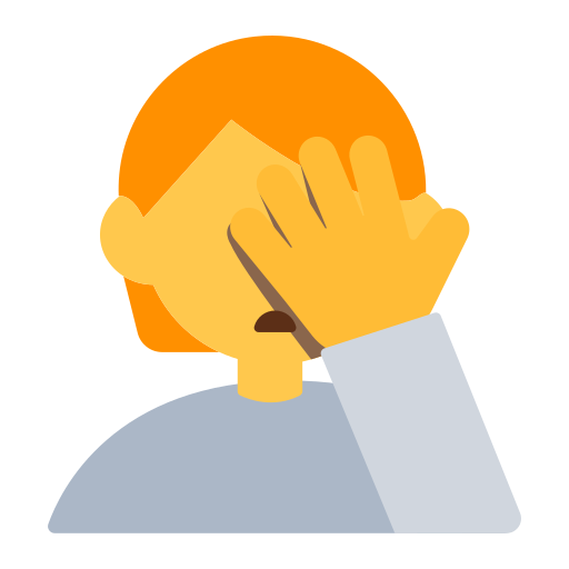 Person Facepalming Emoji 🤦