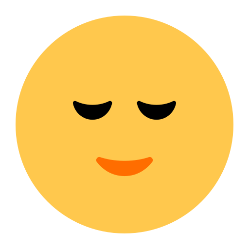 Relieved Face Emoji 😌