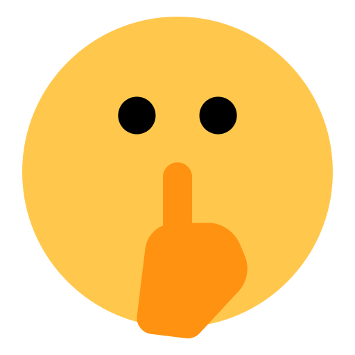 Shushing Face Emoji 🤫
