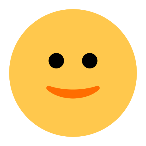 Слегка улыбается эмодзи 🙂