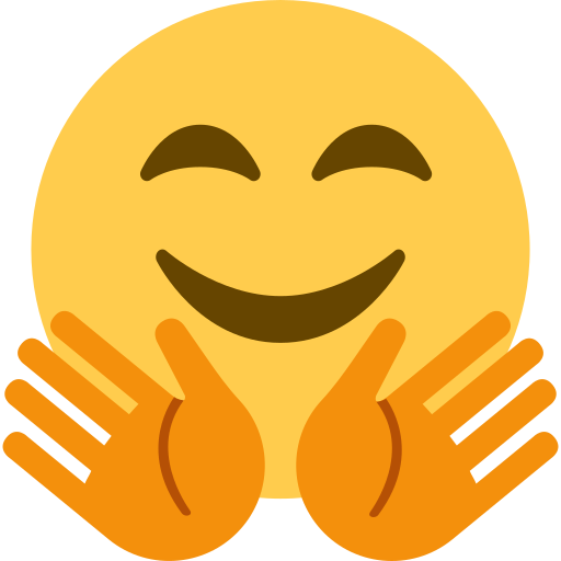 Smiling Face With Open Hands Emoji рџ