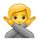 Person Gesturing No Emoji 🙅